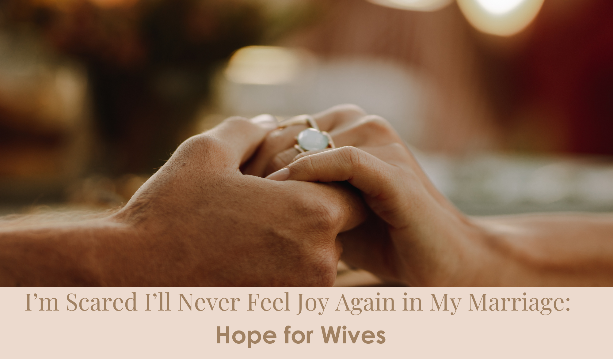 Second Chance to Dream - I’m Scared I’ll Never Feel Joy Again in My ...